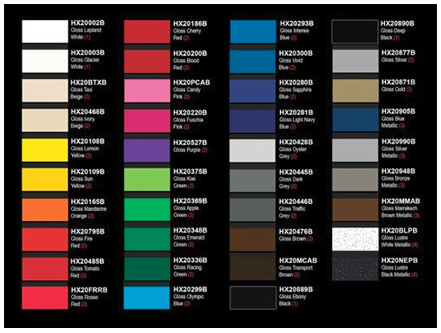 Vehicle Colour Change and wraps, a selection of our colours and ...